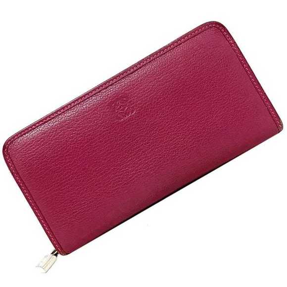 Loewe | Accessories | Loewe Round Long Wallet Shocking Pink Amazona ...
